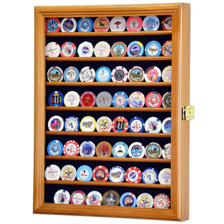 Casino Chip Display Cases | Wall Mountable Cabinets with UV Protection ...