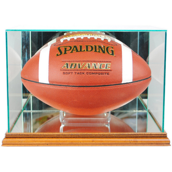 Football Display Case – Real Glass, UV Protection, Made in USA ...